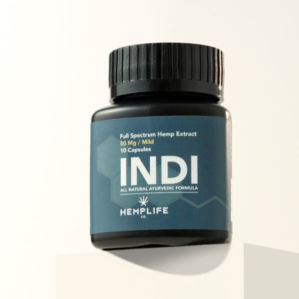 INDI Mild 50mg/cap - 10 Capsules - Hemplife Co.